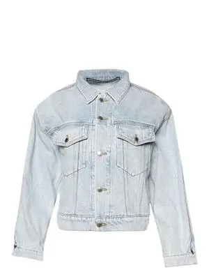 Alexander Wang Zipped Sleeve Trucker Denim Jacket - Multi