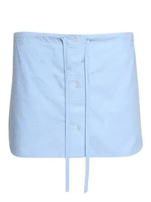 Alexander Wang Drawstring Mini Skort Chambray Blue