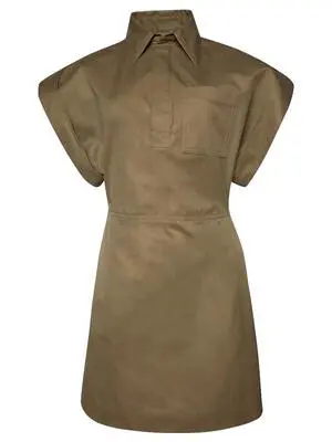 Bottega Veneta Gabardine Dress - Tan