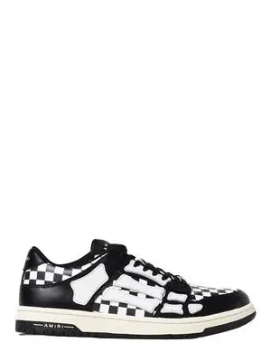Amiri Checkerboard Bone Runner Sneakers - Black