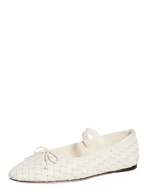 LOEFFLER RANDALL Leonie Ballet Flats - Cream