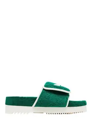 Gucci Adidas X Gg Platform Sandal - Green