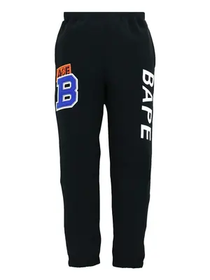 BAPE Patch Sweat Pants - Black