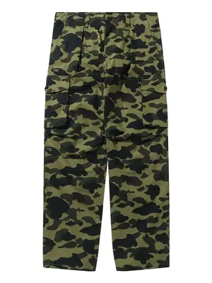 A BATHING APE 1st Camo Wide Fit 6 Pocket Pants - Green