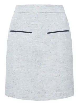 Proenza Schouler Judith Mélange-effect Skirt - Grey