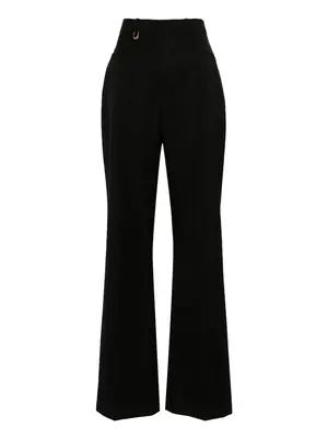 Jacquemus Le Pantalon Sauge Flared Trousers - Black