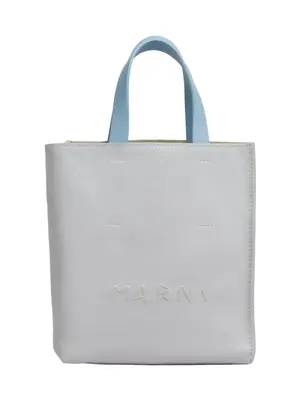 Marni Contrasting Tote Bag - White