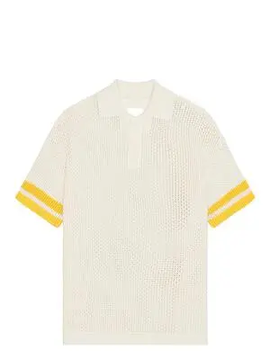 Givenchy Knitted Polo Shirt In White - Ivory