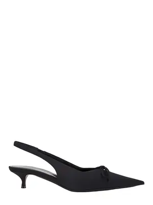 Balenciaga L40 Knife Bow Slingback Heel - Black