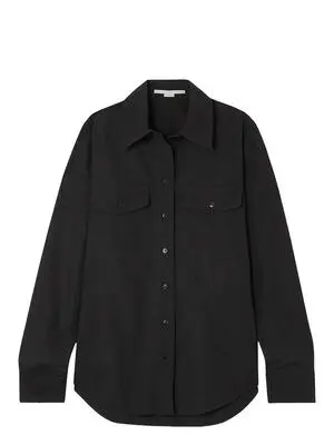 Stella McCartney Cotton-blend Poplin Shirt - Black