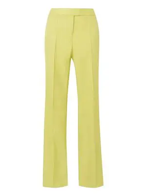 Stella McCartney Grain De Poudre Slim-leg Pants - Chartreuse