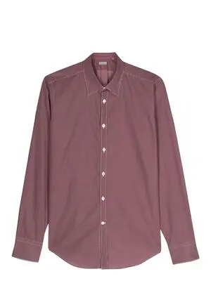 CANALI Geometric-pattern Cotton Shirt