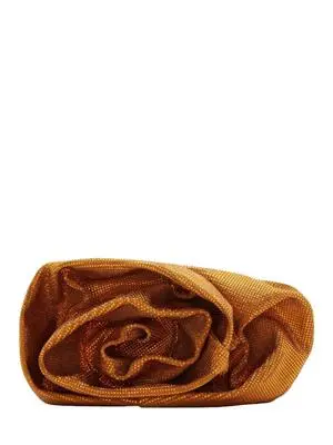 Burberry Leather Rose Clutch - Orange