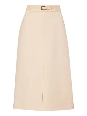 Valentino Garavani Crepe Couture Midi Skirt - Beige