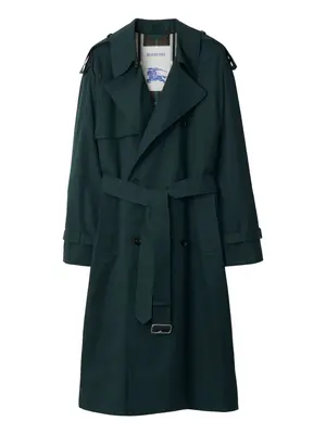 Burberry Double-breasted Trench Coat - Green