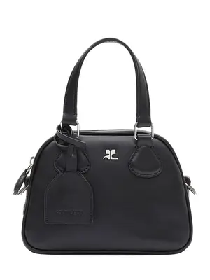 COURREGES Logo Mini Bowling Bag - Black