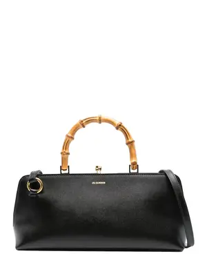 JIL SANDER Goji Leather Tote - Black