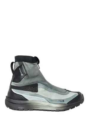 11 BY BORIS BIDJAN SABERI Zip-up Hi-top Sneakers - Grey