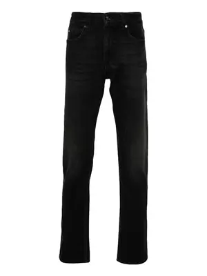 BOSS Mid-rise Slim-fit Jeans - Black