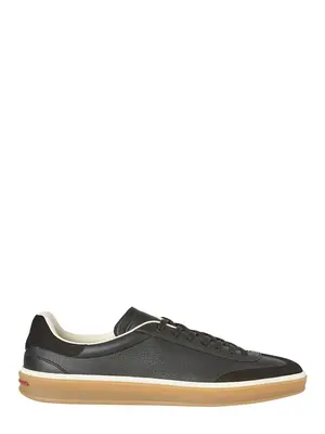 Loro Piana Loro Piana Tennis Walk Leather Sneakers Black