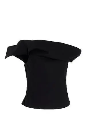 Rosie Assoulin Can't Bare It Off-the-shoulder Top - Black