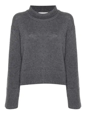 LISA YANG Fleur Cashmere Jumper Grey