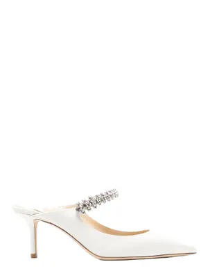 JIMMY CHOO Bing 65mm Mules - White
