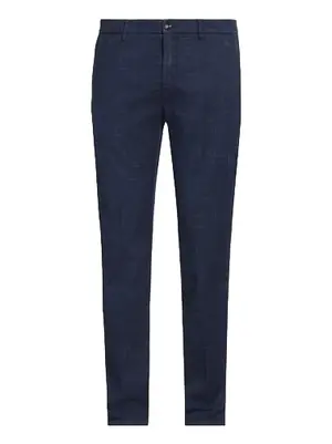 YAN SIMMON Pants Size Cotton, Linen, Polyester, Elastane - Navy