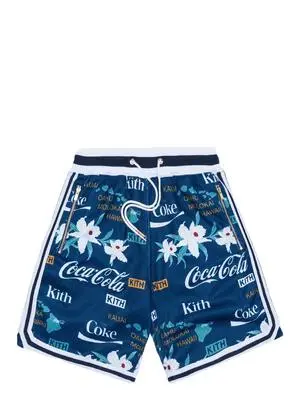 Kith X Cocacola X Mitchell & Ness Hawaii Shorts - Blue