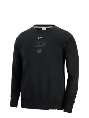 Nike Nba Brooklyn Nets Standard Issue Sweatshirt - Black