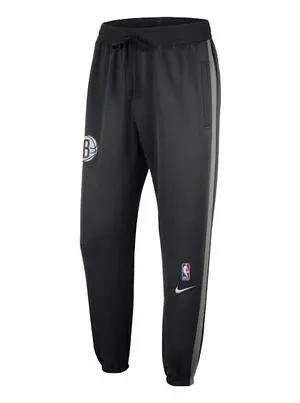 Nike Nba Brooklyn Nets Showtime Drifit Standard Pants - Black