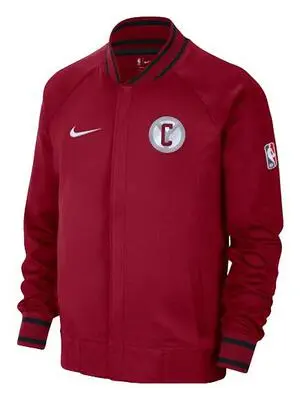 Nike Nba Chicago Bulls Showtime City Edition Dri-fit Jacket - Dark Red
