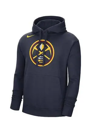 Nike Nba Denver Nuggets Fleece Pullover Hoodie - College Navy Blue
