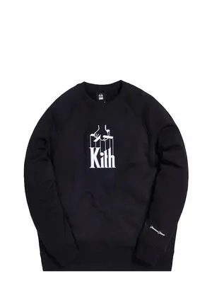 Kith X The Godfather Puppet Crewneck Sweatshirt - Black