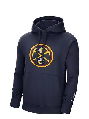 Nike Nba Denver Nuggets Essential Fleece Pullover Hoodie - College Navy Blue