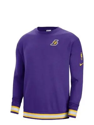 Nike Nba Los Angeles Lakers Courtside Fleece Sweatshirt - Purple