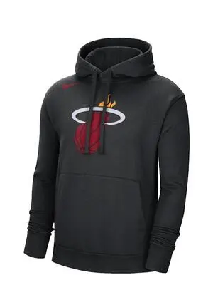 Nike Nba Miami Heat Fleece Pullover Hoodie - Black