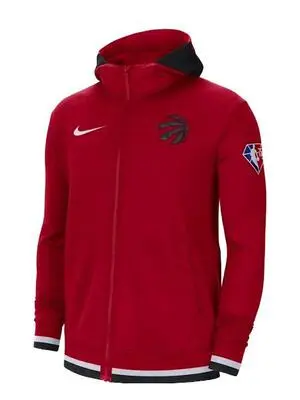 Nike Nba Toronto Raptors Showtime Dri-fit Full-zip Hoodie - Red