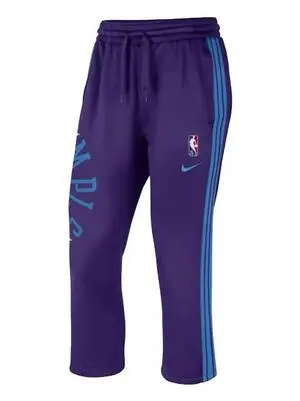 Nike Nba Los Angeles Lakers Fleece Mid Calf Length Pants - Purple