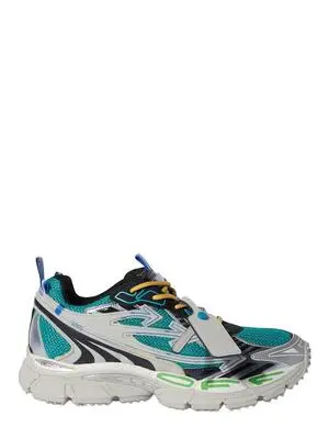 Off-White Be Right Back Paris Sneakers - Grey/teal/black