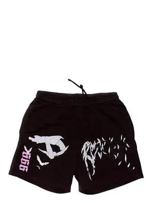 REVENGE X Juice Wrld 999 Dove Shorts - Brown