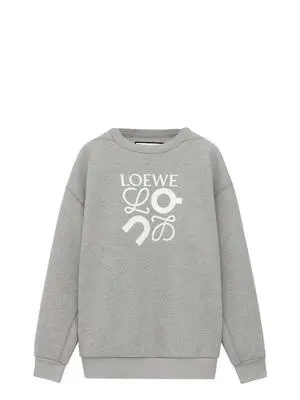 Loewe X On Technical Jersey Sweatshirt - Grey Melange