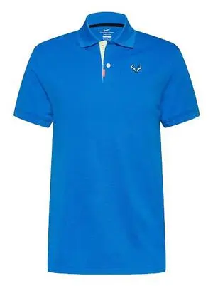 Nike Rafa Nadal Tennis Slim Fit Polo Shirt - Light Blue/lemon Twist