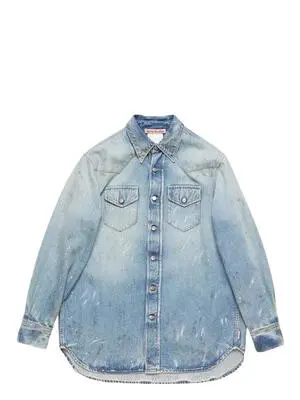 Acne Studios Denim Relaxed Fit Shirt - Light Blue
