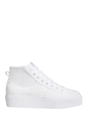 Adidas Nizza Platform Mid-Top Sneakers Cloud White/cloud White/cloud White