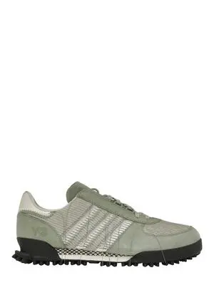 Adidas Y3 Marathon Trail Sneakers - Silver Green/light Brown/off White