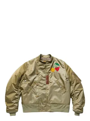 CACTUS PLANT FLEA MARKET X Human Made "we're Good!" Flight Jacket - Gold