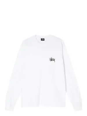 StÜssy Basic Long Sleeve Tee Shirt - White