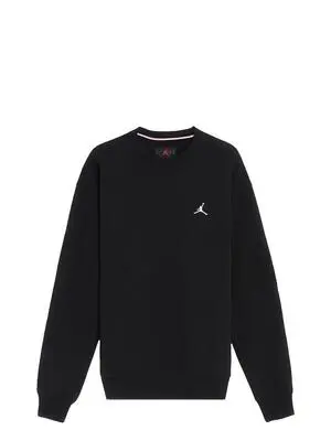 JORDAN Essentials Fleece Crew Pullover Sweatshirt - Black
