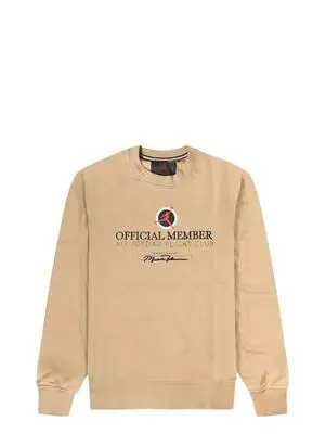 JORDAN Flight Mvp Lightweight Fleece Crewneck Sweatshirt - Beige